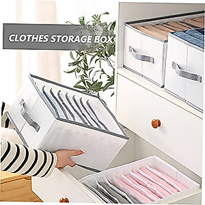 Cabilock 3pcs Clothes Storage Box Folding Wardrobe Clear Drawer Clothes Storage Boxes Socks Organizer Clothing Organizer Drawer Organizer Washable Drawer Dividers Clothes Organizer Box