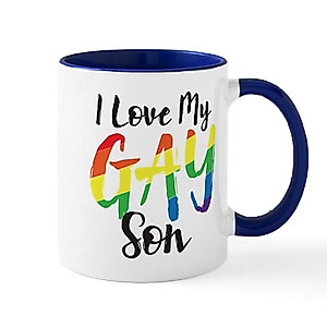 CafePress I Love My Gay Son Mug Ceramic Coffee Mug, Tea Cup 11 oz