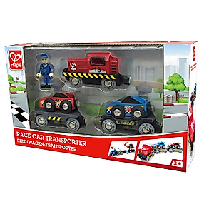 Hape Race Car Transporter, L: 11, W: 2, H: 1.5 inch