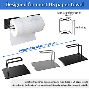 VIAV Outlets 2 PCS Magnetic Paper Towel Holder Bar Strong Magnet Backing Paper Towel Holder Fit for Small Large Paper Towels Multifunctional Use as Hook for Refrigerator, Grill, BBQ,Toolbox,Workshop