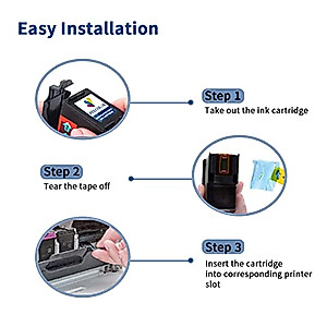 Relcolor 275XL 276XL Ink Cartridge Replacement for Canon PG-275 CL-276 275 276 Combo XL Compatible with Canon PIXMA TS3520 TS3522 TS3500 TR4720 TR4722 TR4700 Printer( Black Color, 2 Pack