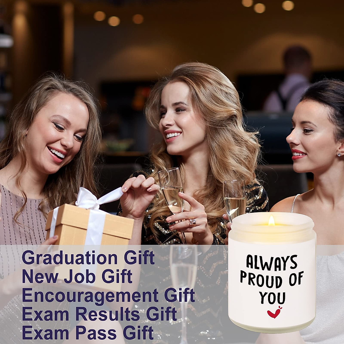 Afterprints Scented Candles - Graduation Gifts for Her/Him, Congratulations Gifts for Women, Proud of You Gifts for Her, New Job, Promotion, Encouragement Present