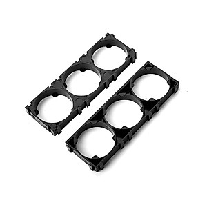 Heyiarbeit 15pcs Battery Holder Bracket 32650 Cell Safety Shockproof Plastic Battery Pack Triple Holder Bracket Cylindrical Cell Spacer Protection Board for DIY Fixed Battery