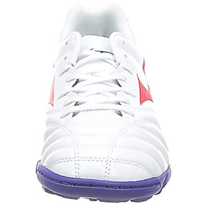Mizuno Men's Football Shoe, White Highriskred, 10.5