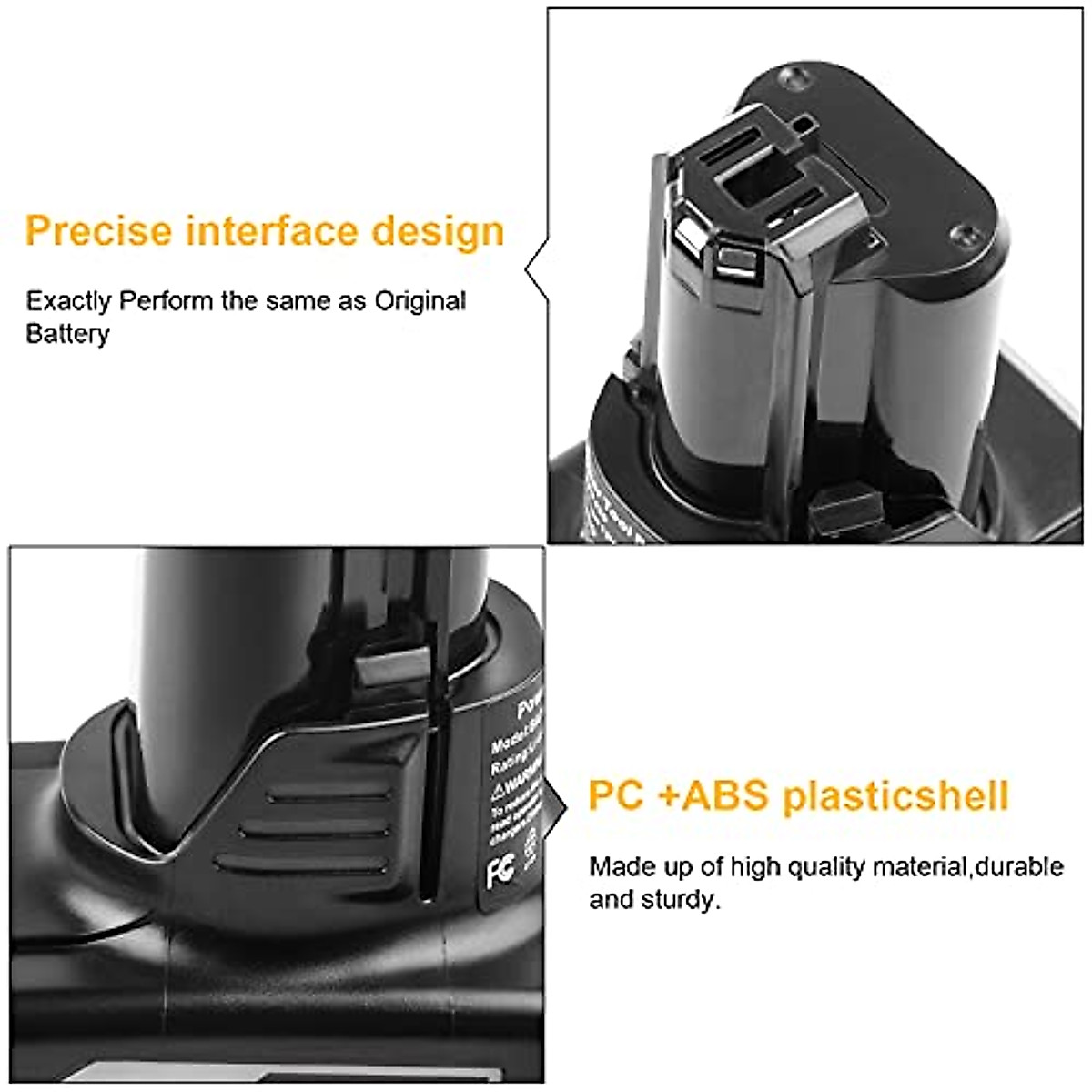 [1Pack] 6.0Ah High Output Battery for Bosch 12V Tools Lithium Battery BAT411 BAT411A BAT412 BAT412A BAT413 BAT413A BAT414 BAT420