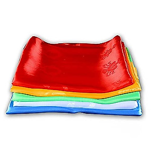 5pcs 235cm 93in Tibetan Traditional Khata Eight Auspicious Good Luck Scarf