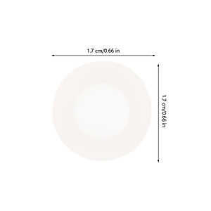 PACKOVE Silicone Straw Hole Plugs Mason Jar Lids Airlock Grommet Fermenter Lid Grommet For Mason Jars Straws Airlock Beer Wine Bucket 20PCS (Outer Diameter 17MM, Inner Diameter 10MM)