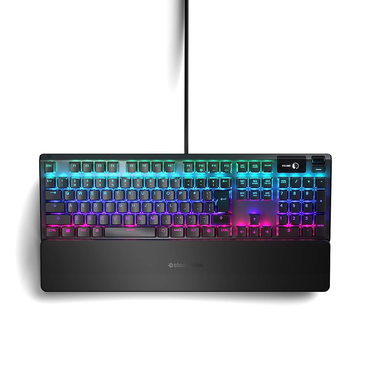 SteelSeries Apex 5 64537 Gaming Keyboard, Wired Hybrid Mechanical Switch, Japanese Layout, OLED Display