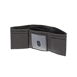 Steve Madden mens Rfid Trifold Wallet With Id Window, Brown, One Size