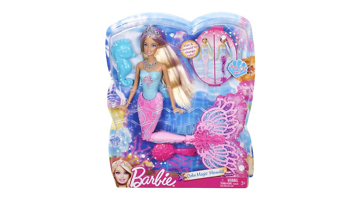 Transform with Barbie Color Magic Mermaid Doll