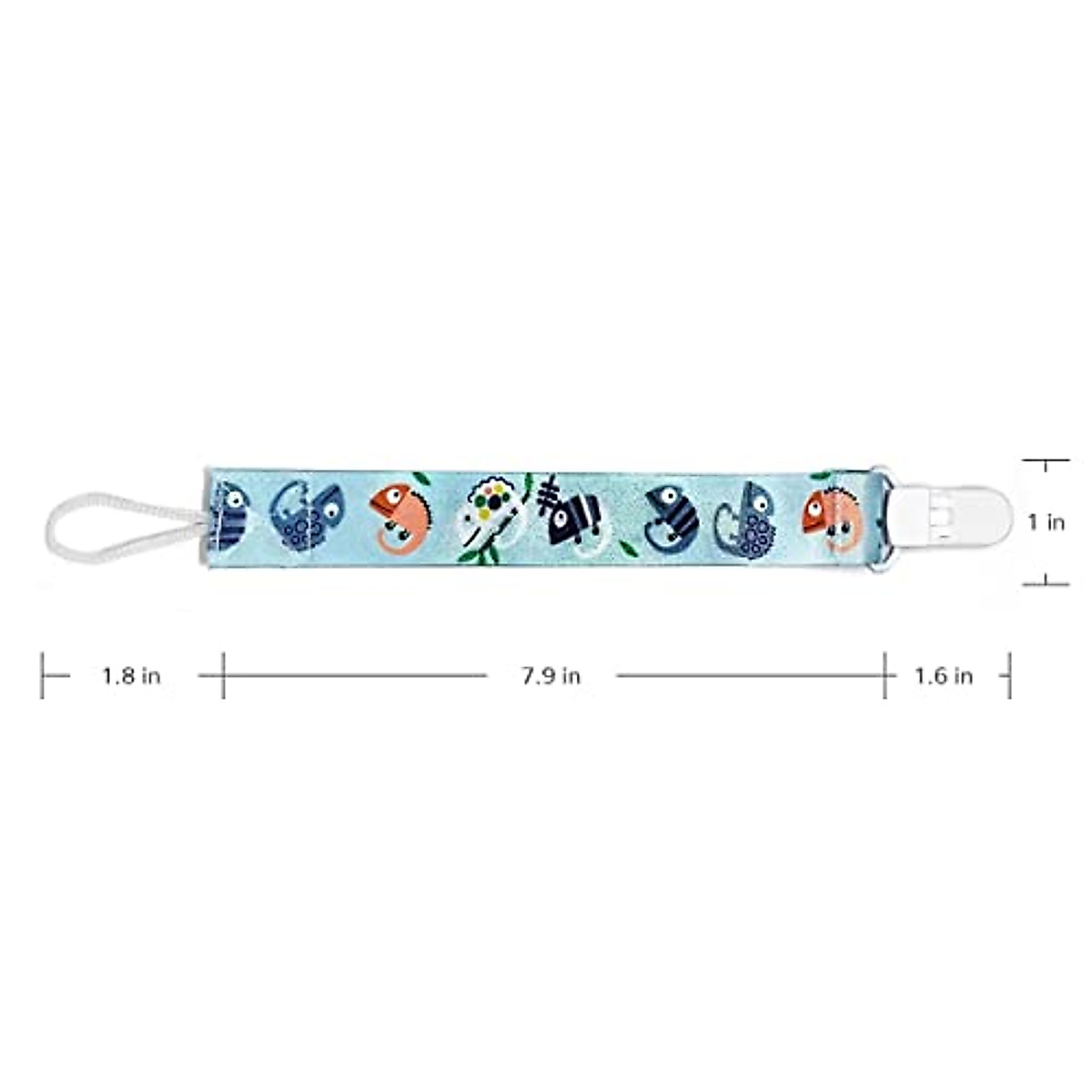 PandaEar 6 Pack Baby Pacifier Clips| Universal Neutral Pacifier Holder Binky Clips for Boys and Girls Teething| Most Pacifier Styles and Baby