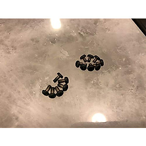 Stainless Steel Vintage Dark Bronze Scale, Pivot & Pocket Clip Screws Set for Spyderco Paramilitary 2 Knife - 9pcs