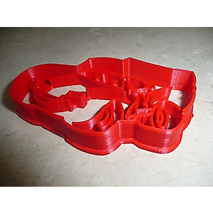 YNGLLC LIGHTNING MCQUEEN RACE CAR CARS CARTOON CHARACTER SPECIAL OCCASION COOKIE CUTTER BAKING TOOL 3D PRINTED MADE IN USA PR2293, Red