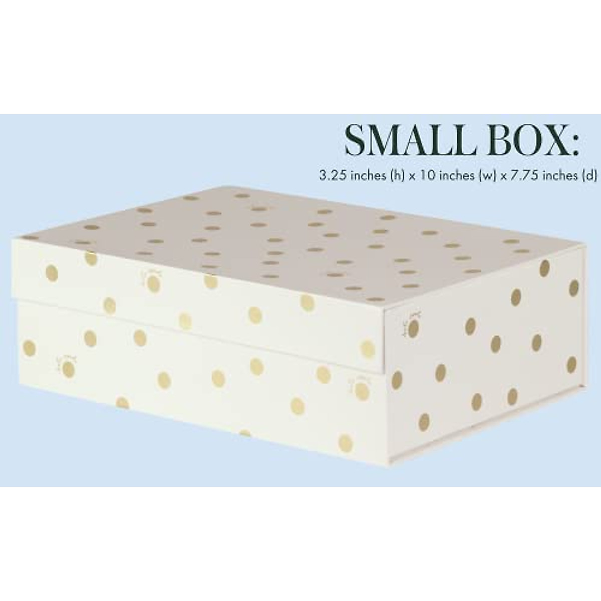 Kate Spade New York Decorative Storage Boxes with Lids, 3 Pack Sturdy Organizer Storage Bins, Includes Small Medium Large Pink Nesting Boxes with Magnetic Closure, Gold Dot with Script