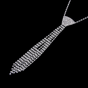 Generic Crystal Tassels Rhinestone Necklace Wedding Bridal Jewelry Prom