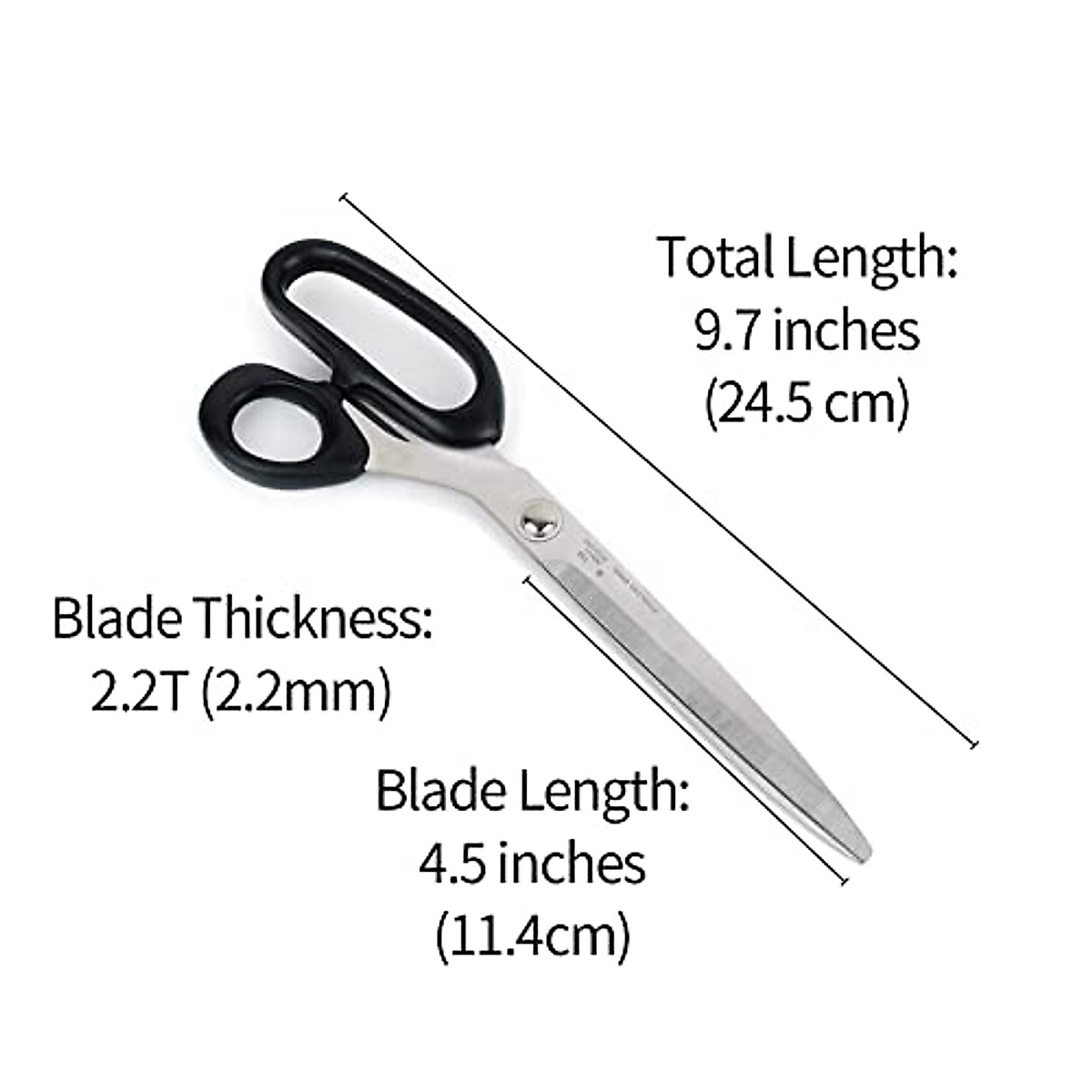 Korean Heavy Duty Kitchen Shears, Multipurpose Durable Scissors for Cutting Ribs, Pork, and Beef with Serrated Blade, dishwasher safe