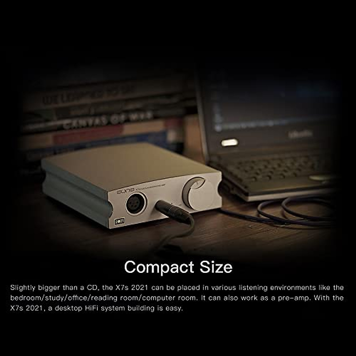 aune X7s 2021 Class-A Headphone Amplifier with Balanced XLR Out 6.35mm Headphone Out/RCA Preamp Out Line Out/RCA Line in, 3 Gain Levels, for Headphones/Earphones/IEMs/Active Speakers/Power Amps