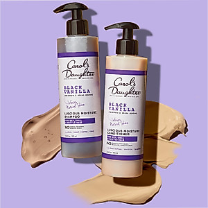 Carol's Daughter Black Vanilla Moisture Sulfate Free Conditioner for Curly, Wavy or Natural Hair, Moisturizing Hair Care for Dry, Damaged Hair, 12 Fl Oz