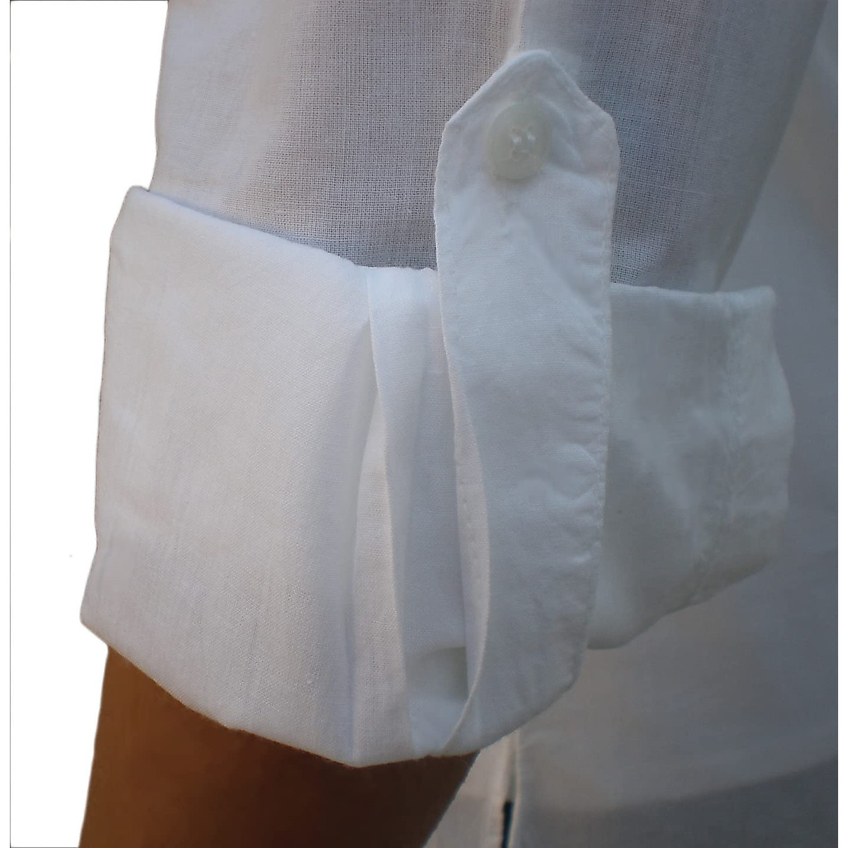 Ayurvastram BIBAA Pure Cotton Shirt Tunic Top Kurti Blouse; White: Sz 10