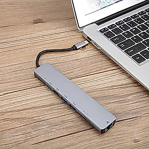 USB-C Interface Specification HDMI Hub Built-in Conversion Chip USB-C Adapter,for iPad Pro/MacBook/Type C Devices RJ45 Ethernet Mini SDTF OTG Adapter