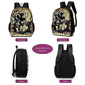 WOLOISO Anime Backpack Large Capacity Laptop Backpack Travel Bag for Women Man