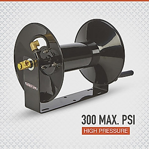 Ironton Air Hose Reel - holds 3/8in. x 100ft. Hose