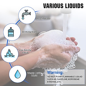 ECO-WORTHY 33-Series Industrial Water Pressure Pump 110V AC 4.0GPM 50PSI RV Fresh Water Diaphragm Pump include Garden Hose Adapters for Irrigation Marine Boat Sprinkler Faucet