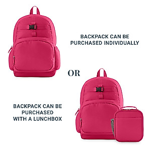 Let's Make Memories Pink Backpack Collection - Personalized Back to School Supplies - Book Bag with Lunchbox - Flowers