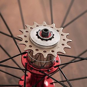 CyclingDeal Conversion Kit Fixie Bike Single Speed Compatible with Shimano Sram Cassette Freewheel Hub Adaptor - for Mountain and Road Bike Gear Cog Spacers - 14 Teeth