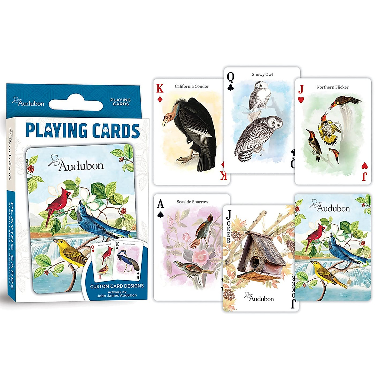 MasterPieces Officially Licensed Audubon Playing Cards - 54 Card Deck for Adults