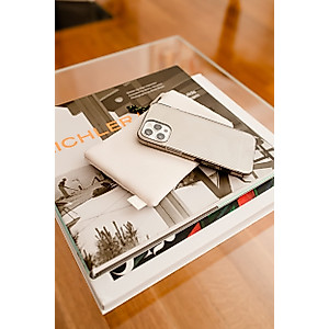 URBAN ARMOR GEAR [U] by UAG Mouve Accessory Pouch Travel Cosmetic Bag for Makeup Brushes, Lipstick, Electronics, Ear Buds, & Toiletries Small Kit Organizer with Zipper, Marshmallow