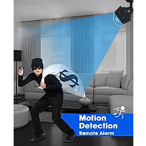 Jukllezan Mini Spy Camera Wireless WiFi Hidden Camera 1080P Full HD Quality with Night Vision and Motion Detection Security Nanny Camera for Home/Office/Car Indoor Monitor