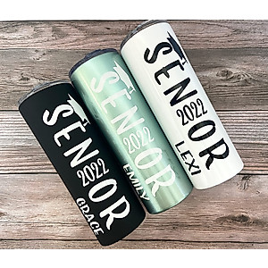 AVITO 20 oz Personalized Graduation Gift, Graduation Tumbler, Class of 2022 & 2023, Graduation Gift for Her, Class of 2022 & 2023, Seniors 2022 2023, Personalized Graduation Gift
