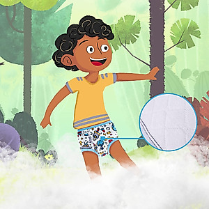 Max Shape 6 Pack Potty Training Underwear for Boys,Washable Baby Boy Toilet Training Pants Training Underwear Fit 2T-6T Blue 5T