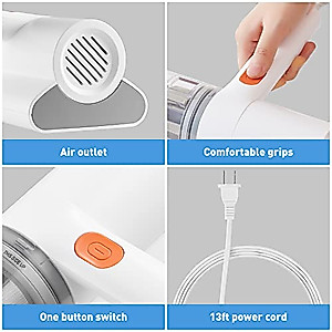 Mattress Vacuum Cleaner, 10KPa Handheld UV Bed Vacuum, Corded Dust Vacuum Remover Cleaning Machine for Pillows, Sheets, Mattresses, Sofas, Plush Toys and Other Fabric Surfaces