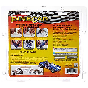 Woodland Scenics Pine Car Derby Racer Premium Kit, Blue Venom (P3950)