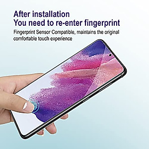 AACL Galaxy S21 FE Screen Protector Tempered Glass for Samsung Galaxy S21 FE 5G,6.4 Inch,[Support Fingerprint Unlock][Full Screen Coverage (except edges)][9H] [3 Pack]