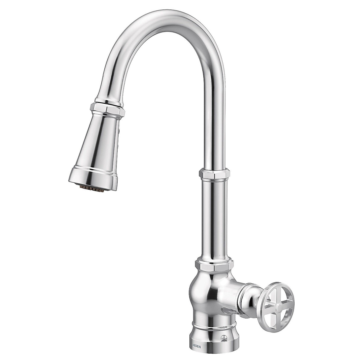 Moen S72003 Paterson One-Handle Pull-down Kitchen Faucet with Power Boost, Includes Interchangeable Handle, Chrome