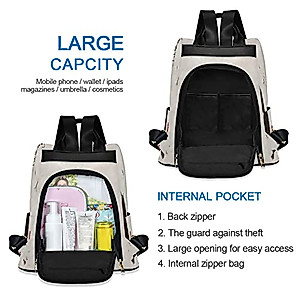 Mcyhzjd Backpack Purse, Vintage Black Fluffy Cat with Dragonfly Anti-theft Casual College School Ladies Fashion Shoulder Bag