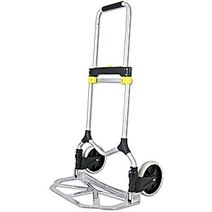 Shopping Trolley on Wheels Multi Function Shopping Cart Lightweight Aluminium Barrow Cart Mini Folding Trolley Storage Hand Trucks,