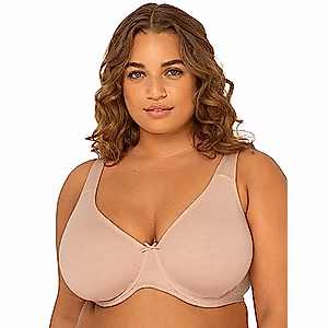 Fruit of the Loom Women's Plus-Size Cotton Unlined Underwire Bra, Sand, 38G