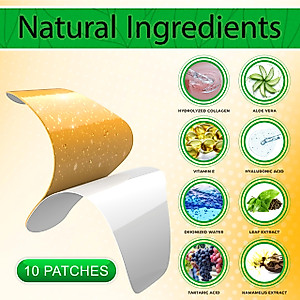 NBCT Collagen Smile Line Wrinkle Patches with Hyaluronic Acid, Aloe Vera, Vitamin E, Skin Safe & Botox Alternative