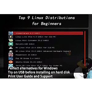 EZITSOL 32GB 9-in-1 Linux bootable USB for Ubuntu,Linux Mint,Mx Linux,Zorin OS,Linux Lite,ElementaryOS etc.| Try or Install Linux | Top 9 Linux for Beginners| Boot Repair | multiboot USB