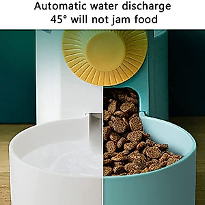 Puovez Dog Cage Automatic Kennel Feeder, Pet Cage Suspended Water Dispenser, Food And Water Dispenser Hanging Bowls, For Small, Medium And Large Cats And Dogs Food And Water Distribution (white)