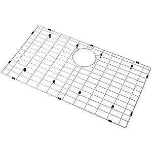 Zeesink Sink Grid and Sink Grate Size 28 3/4" X 15 3/4",Kitchen Sink Protector,Sink Bottom Grid Rear Hole,Sink Grid for Single Bowl Kitchen Sink