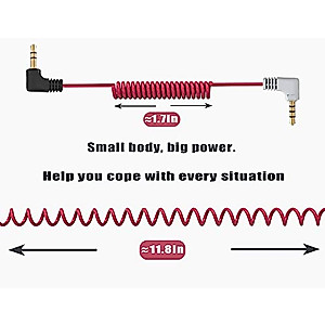 TRS to TRRS Cable, Ancable 3.5mm Male to Male Right Angle Adaptor Cable Compatible for Rode SC7, iPhone, Smartphone Connect, VideoMic, VideoMicro Go, BOYA