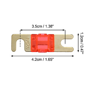 X AUTOHAUX 10pcs 125A AFS Mini ANL Fuse Replacement Electrical Protection for Car Truck Motorcycle Boat Audio CDs