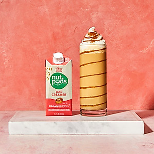 nutpods Oat Cinnamon Swirl Coffee Creamer - Unsweetened Oat Milk Creamer - Nut-Free Non Dairy Creamer - Keto, Gluten Free, Non-GMO, Vegan, Sugar Free, Kosher (3-Pack)