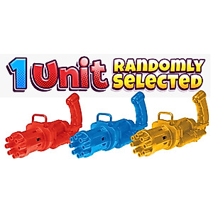 JA-RU Blitz Bubble Blaster Machine Gun (1 Bubble Gun) w/Bubble Tray & Soap Solution. Battery Operated Bubble Machine Blower for Kids Summer Outdoor Activities Wedding Birthday Party Toys.1543-1