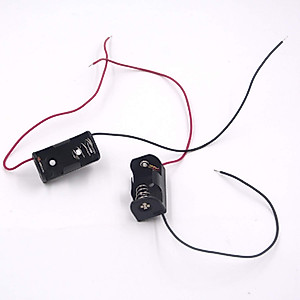LampVPath (Pack of 2 14250 Battery Holder, 1/2AA Battery Holder, ER14250 Battery Holder, 1/2AA 3.6V Battery Holder with Leads Wires